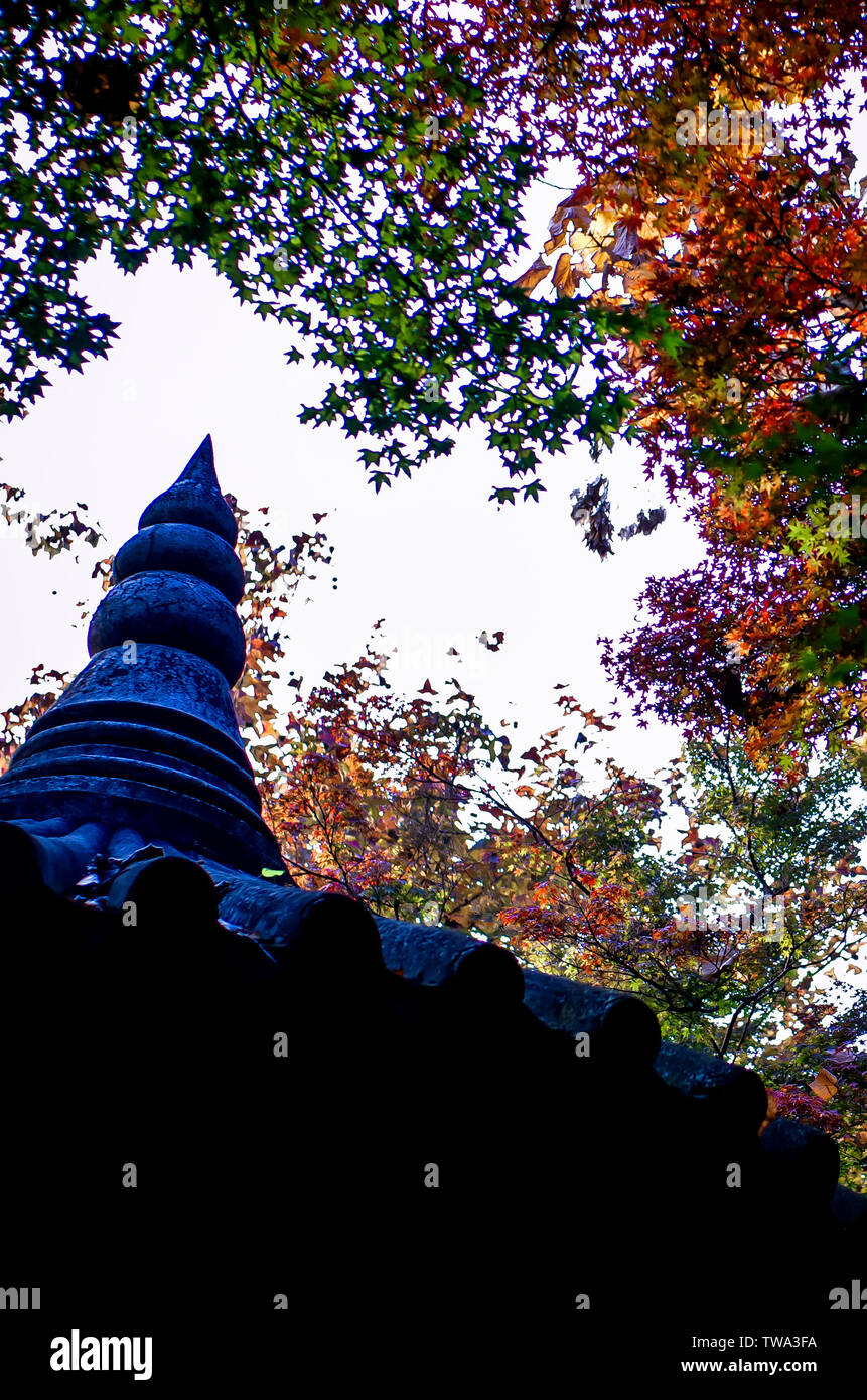 Autumn Color in Suzhou Garden Stock Photo - Alamy