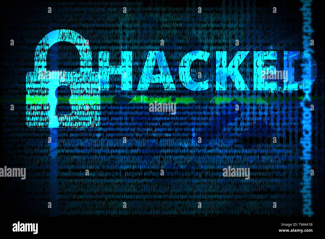 Hacking, internet cyber security background, hacking concept Stock ...