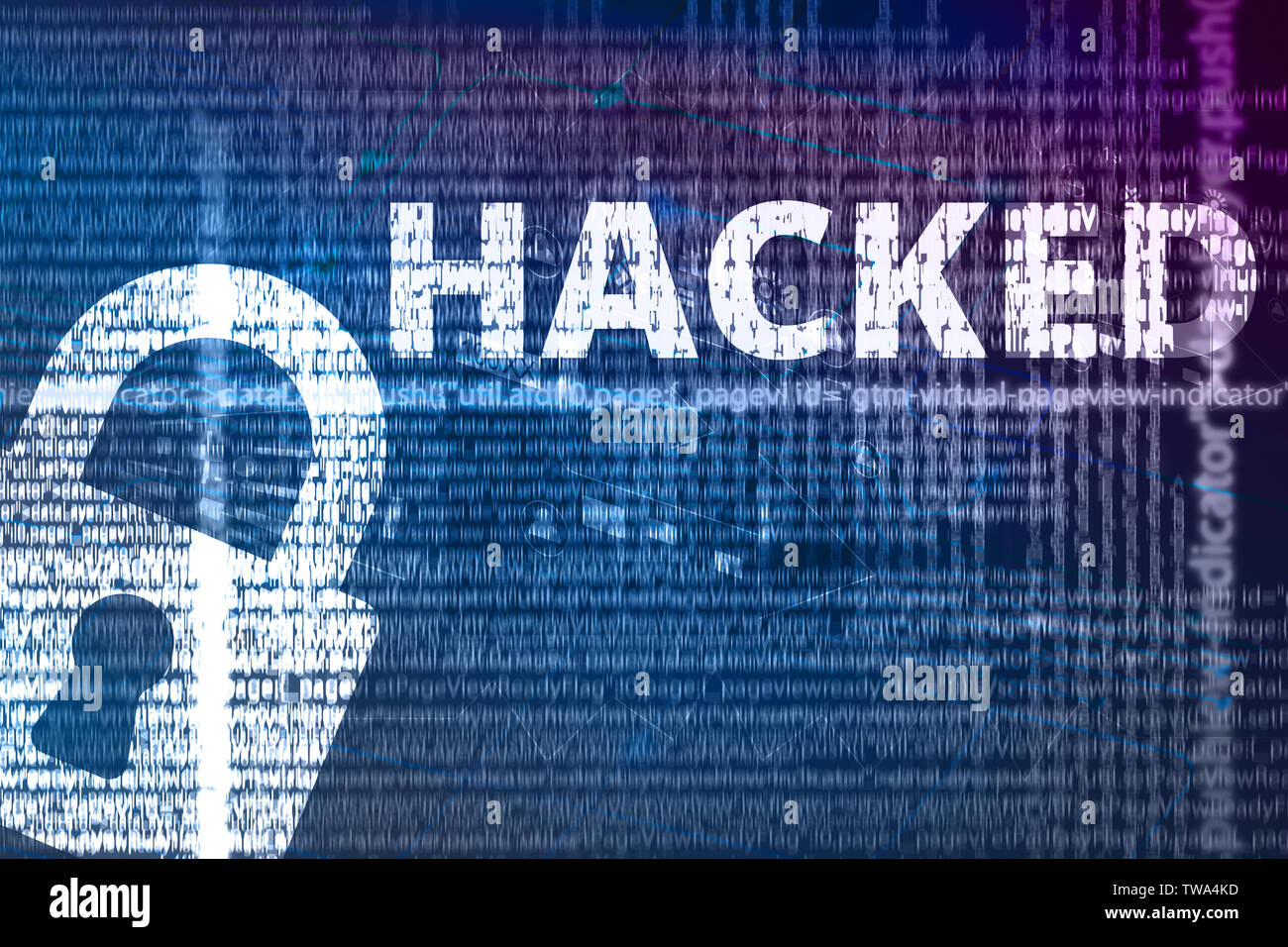 Hacking, internet cyber security background, hacking concept Stock ...