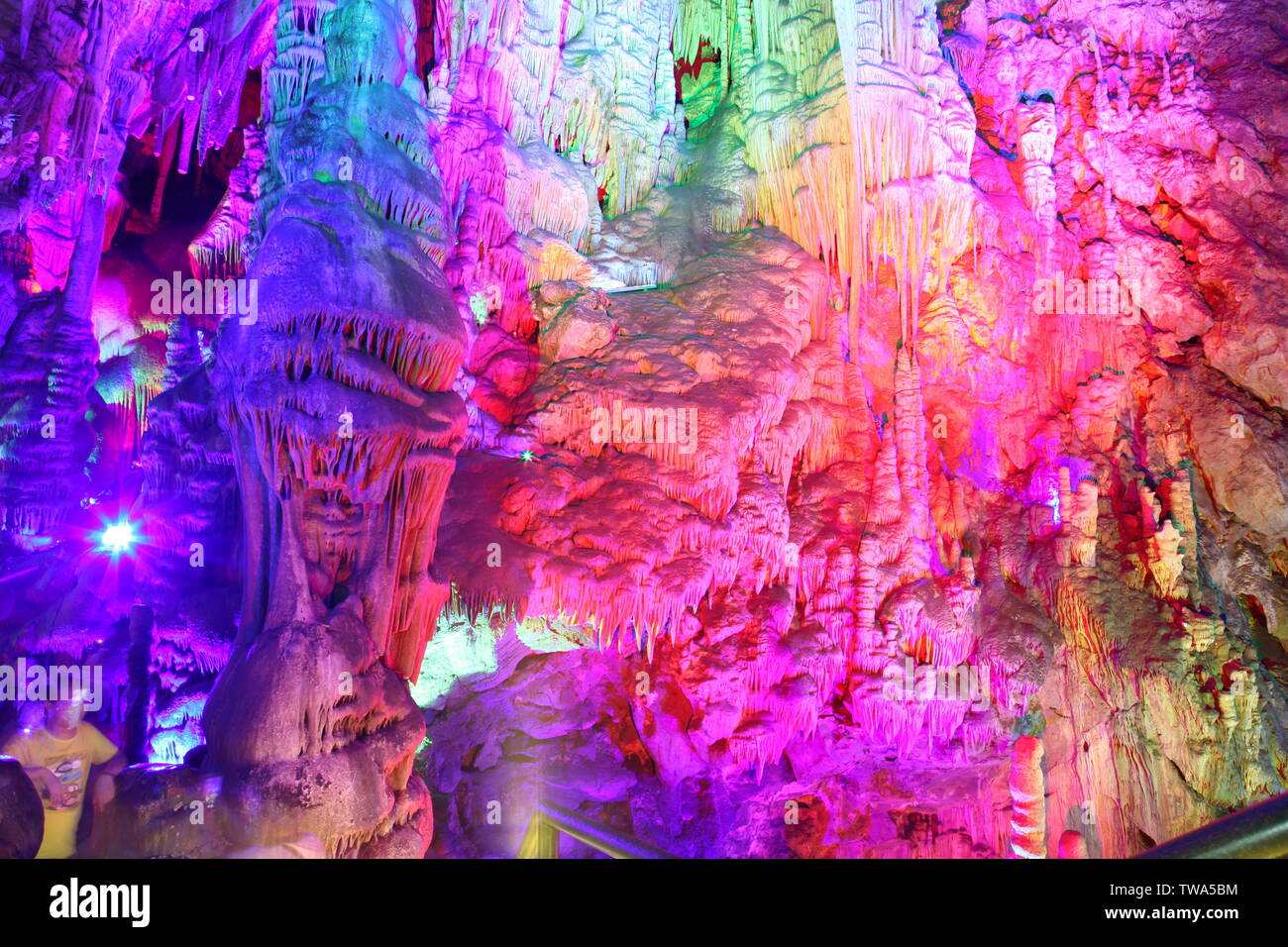 Shaanxi Shangluo tussah water karst cave Stock Photo - Alamy