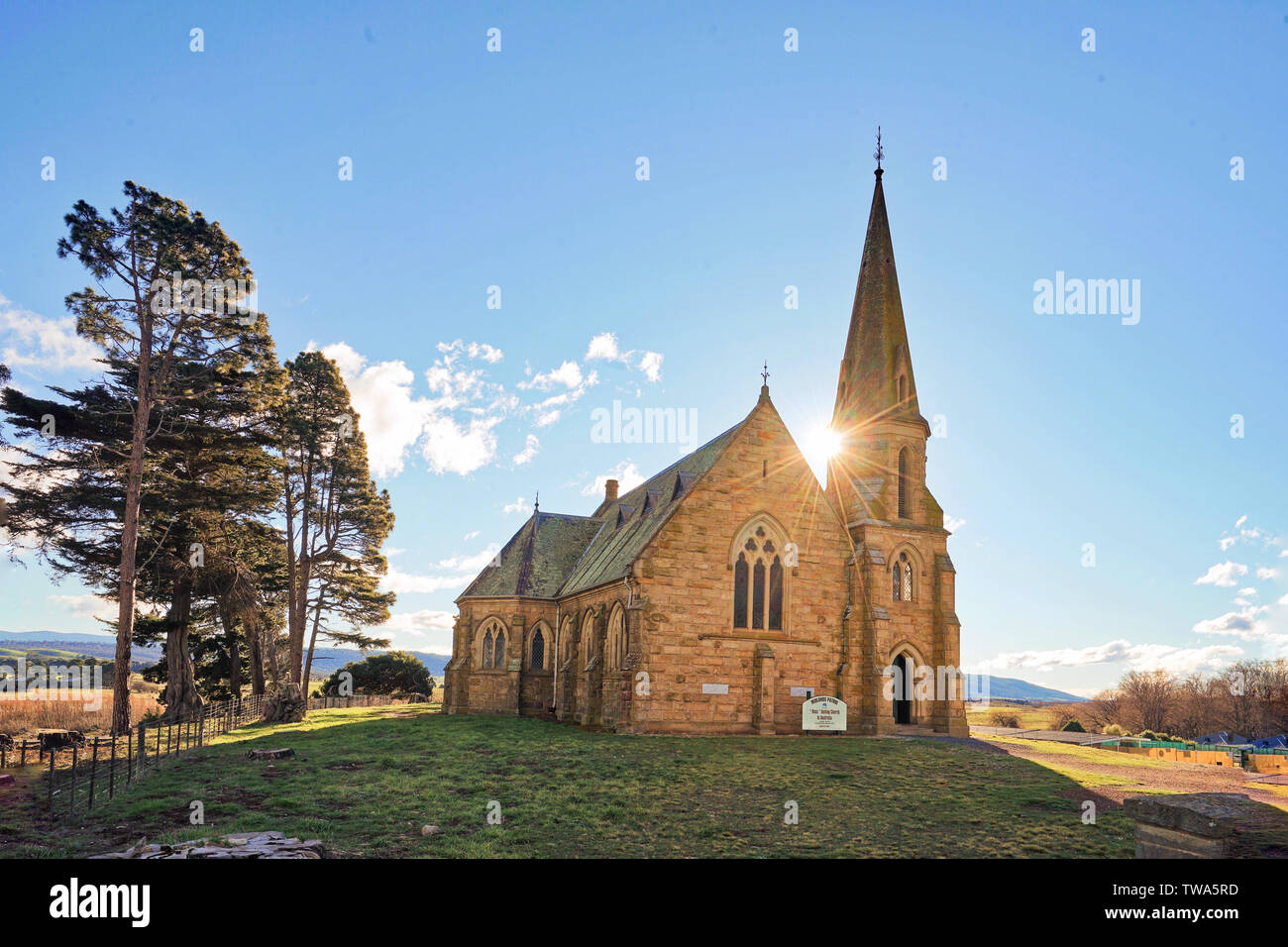 Church in the town of Ross Stock Photo - Alamy