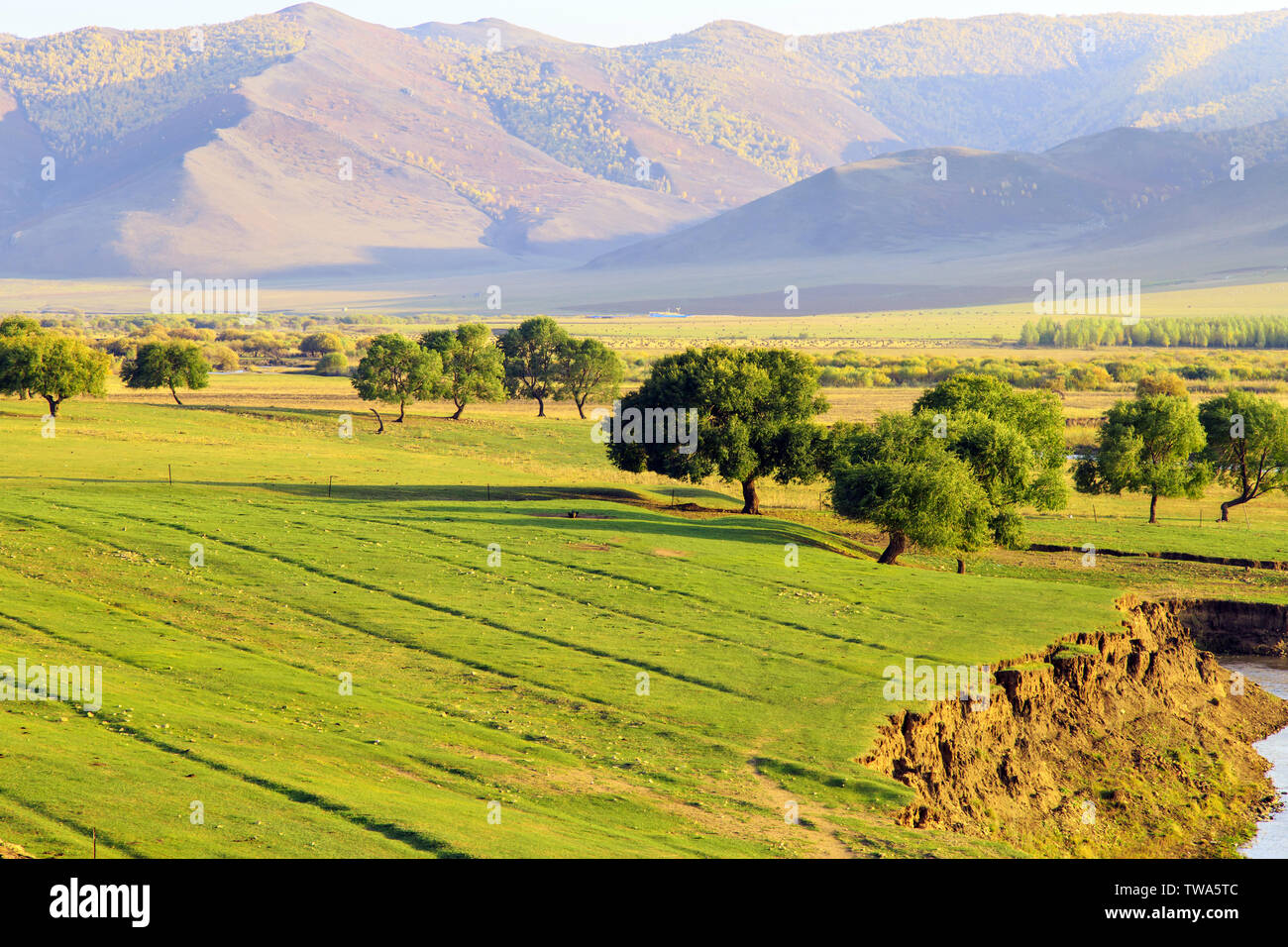 Ranch on the prairie Stock Photo - Alamy