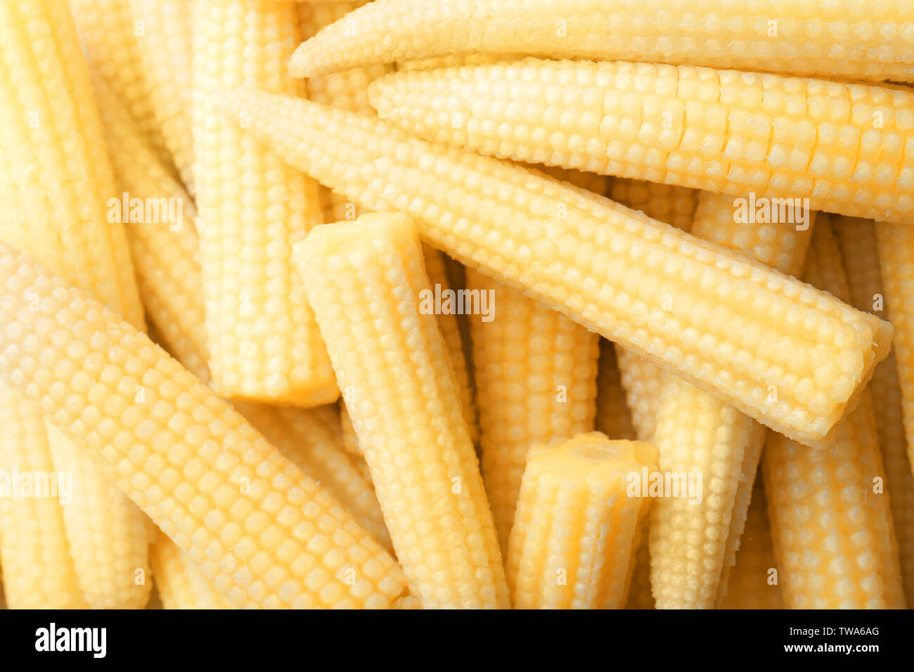 Fresh young baby corn as background Stock Photo - Alamy