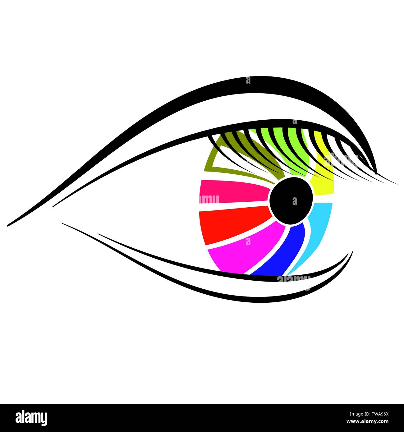 Human eye and space Stock Vector Images - Alamy