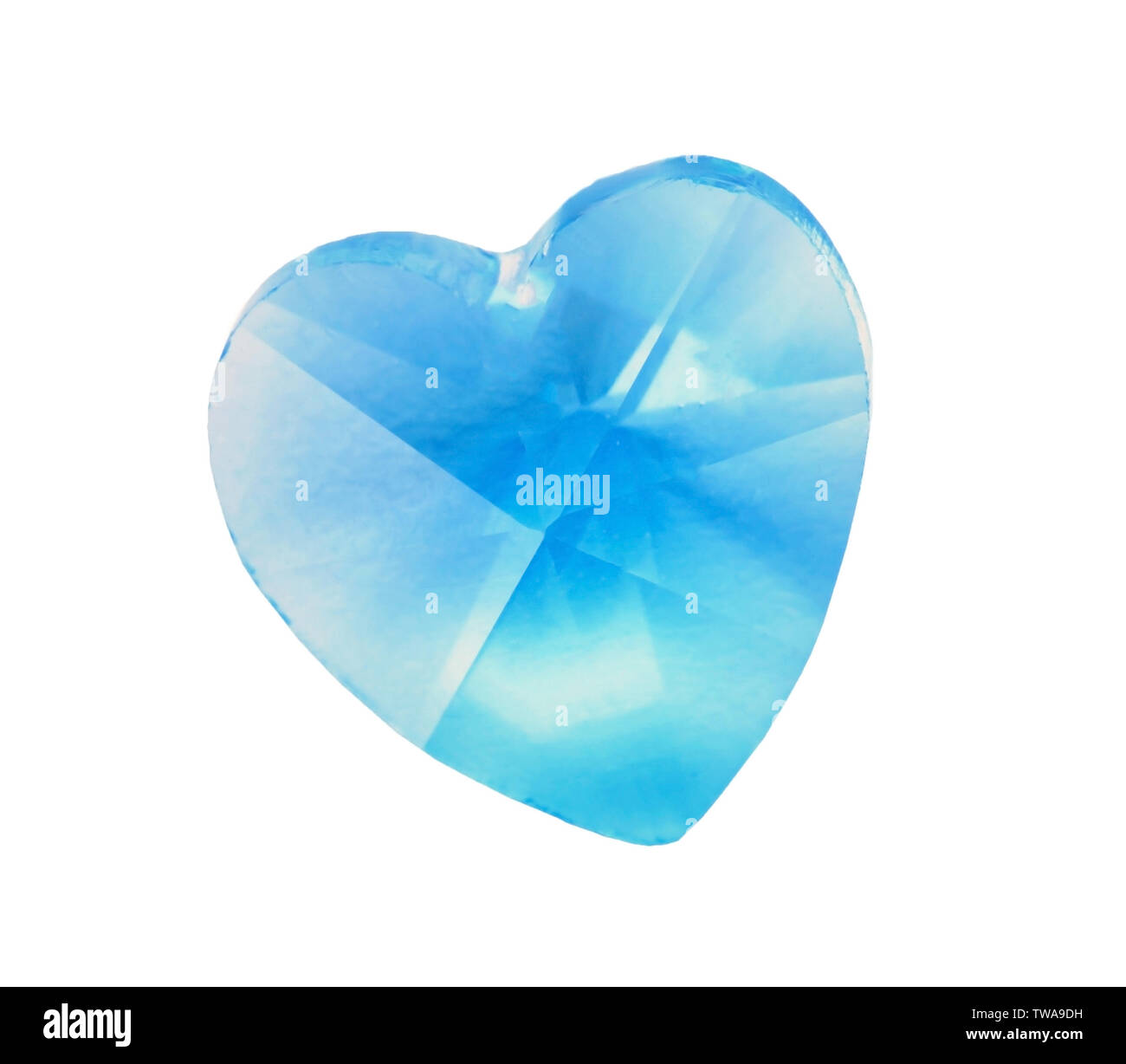 Precious heart-shaped stone for jewellery on white background Stock ...