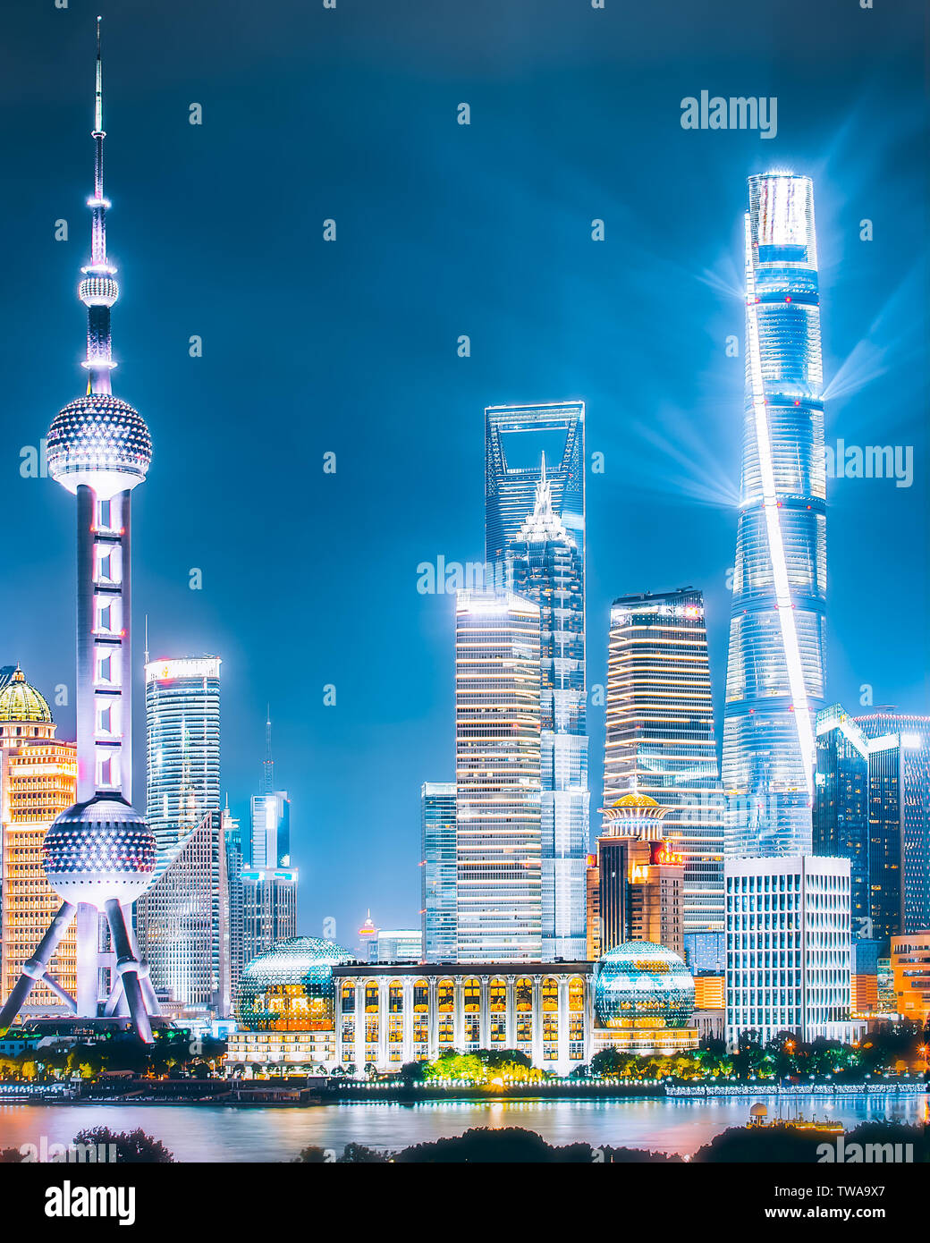 Shanghai Expo Lighting Show Stock Photo - Alamy