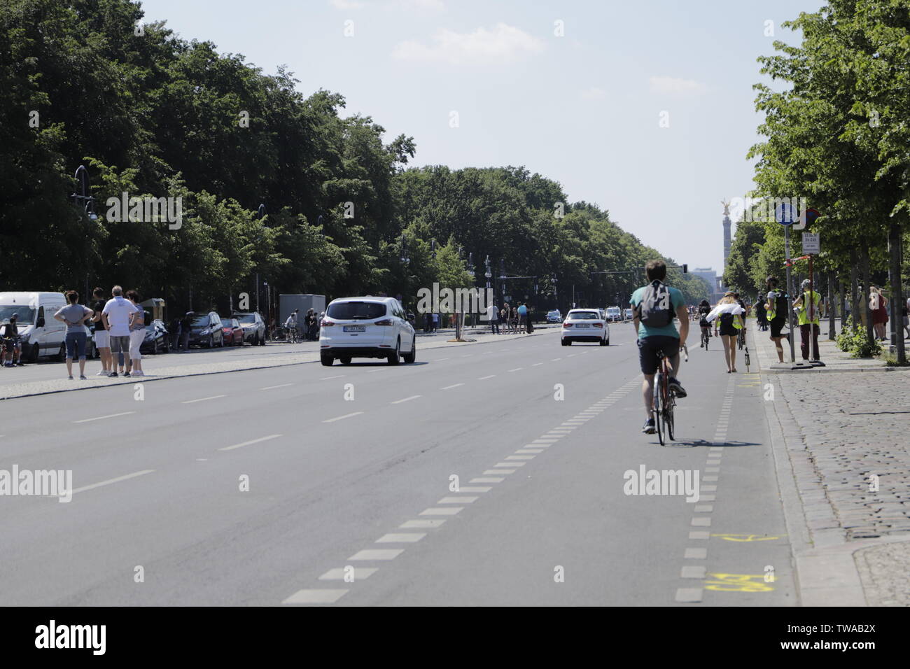 A procession of cars in the streets of Berln, Germany Stock Photo - Alamy