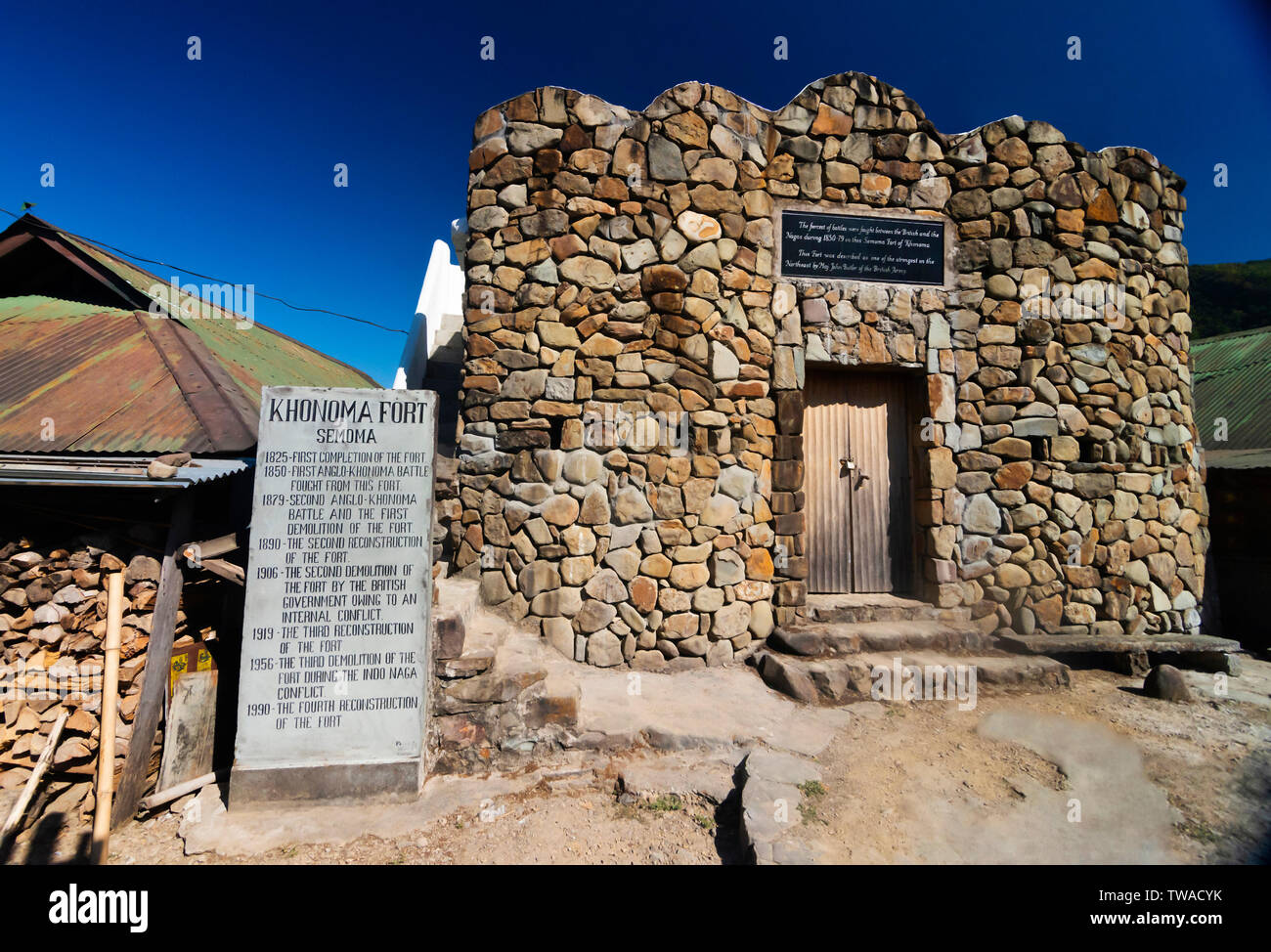 Khonoma Fort, Khonoma Village, Nagaland, India Stock Photo - Alamy