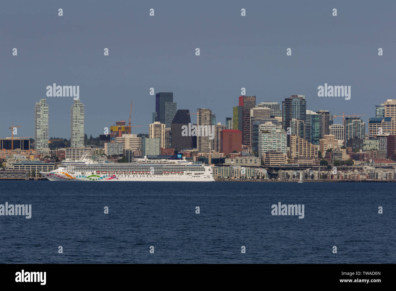 Seattle City Coastal Landscape, USA Stock Photo - Alamy