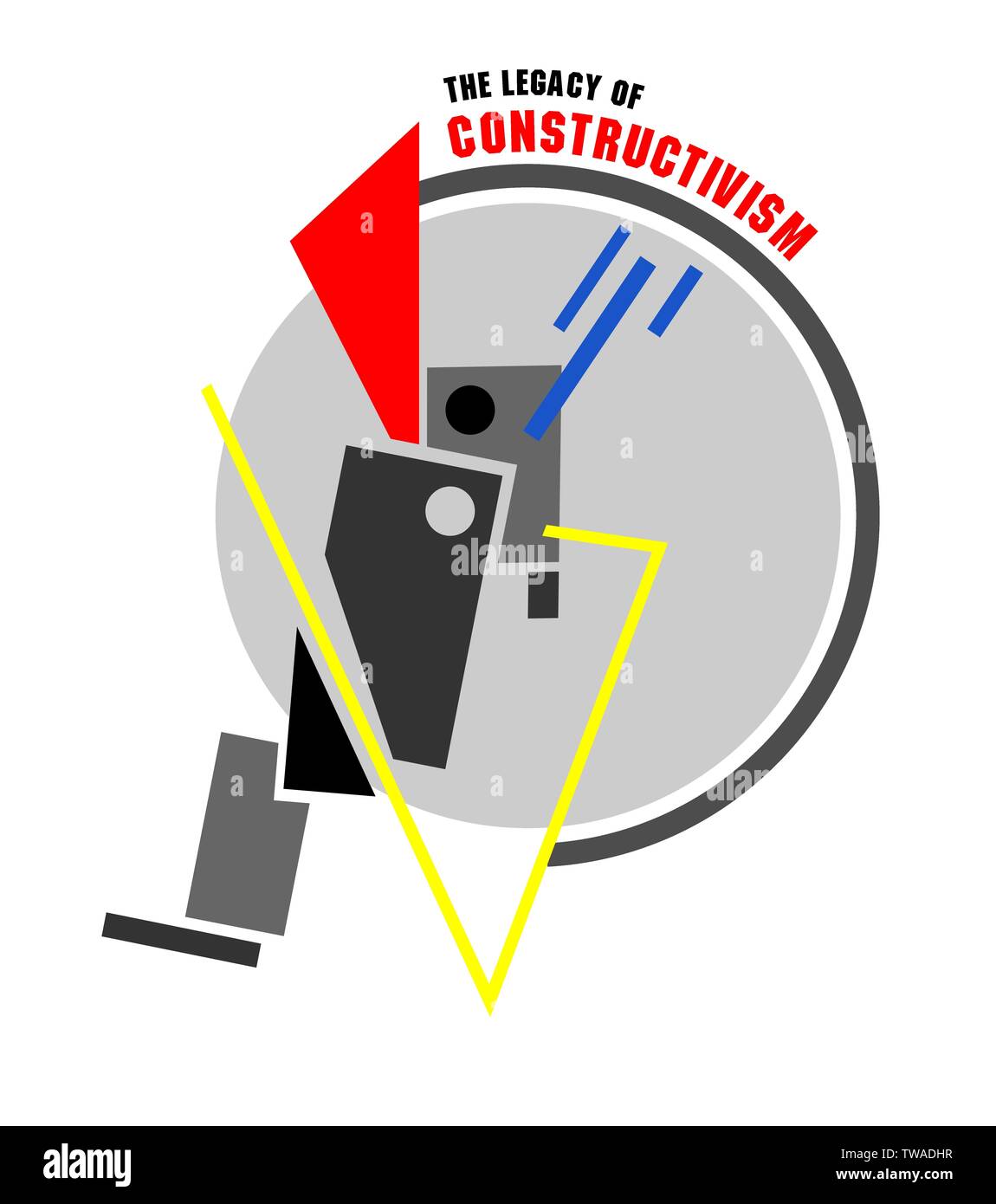 Unusual Abstract Geometric Shapes And Forms On White Background Print The Legacy Of