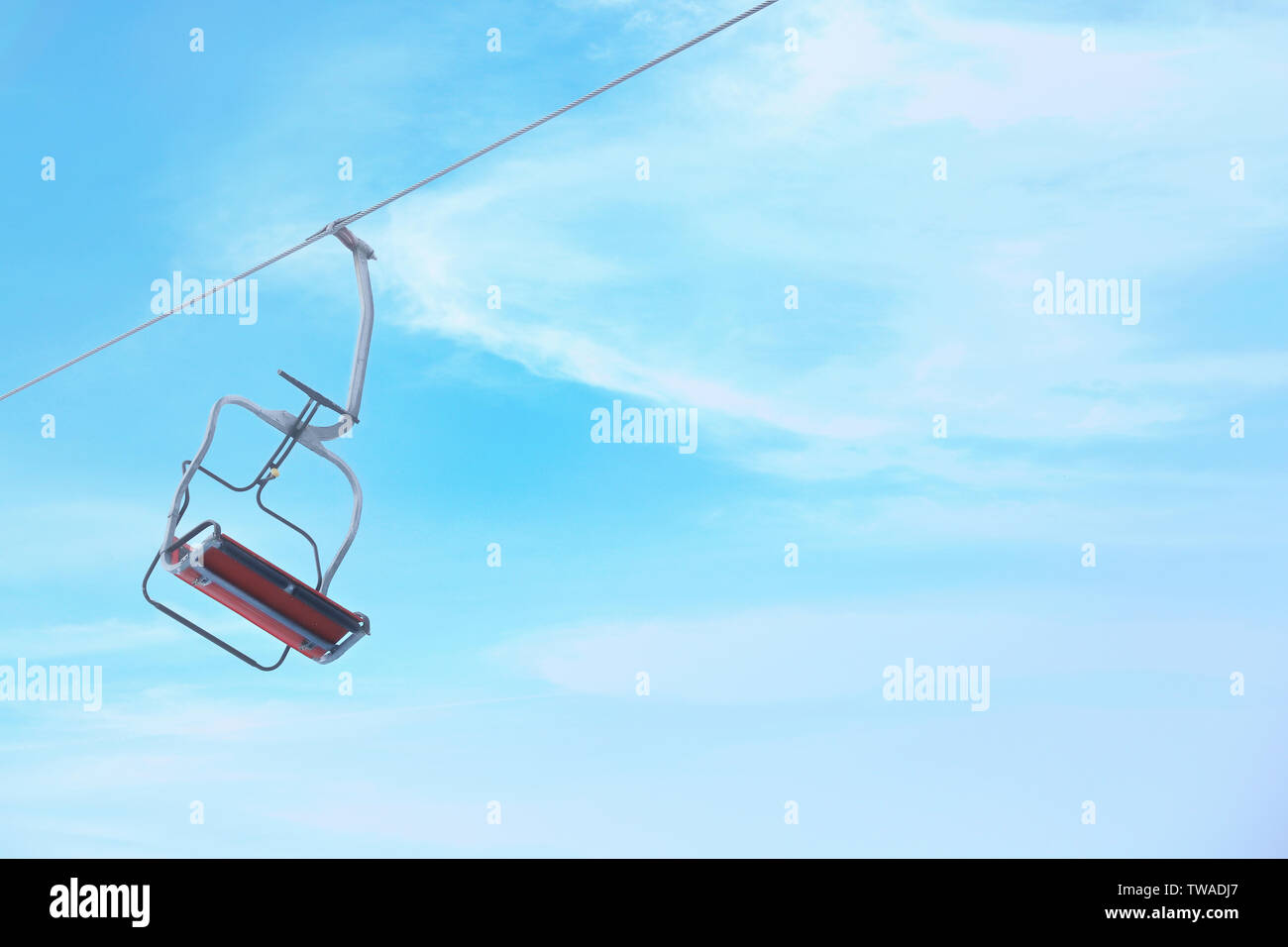 Ski lift at mountain resort Stock Photo - Alamy