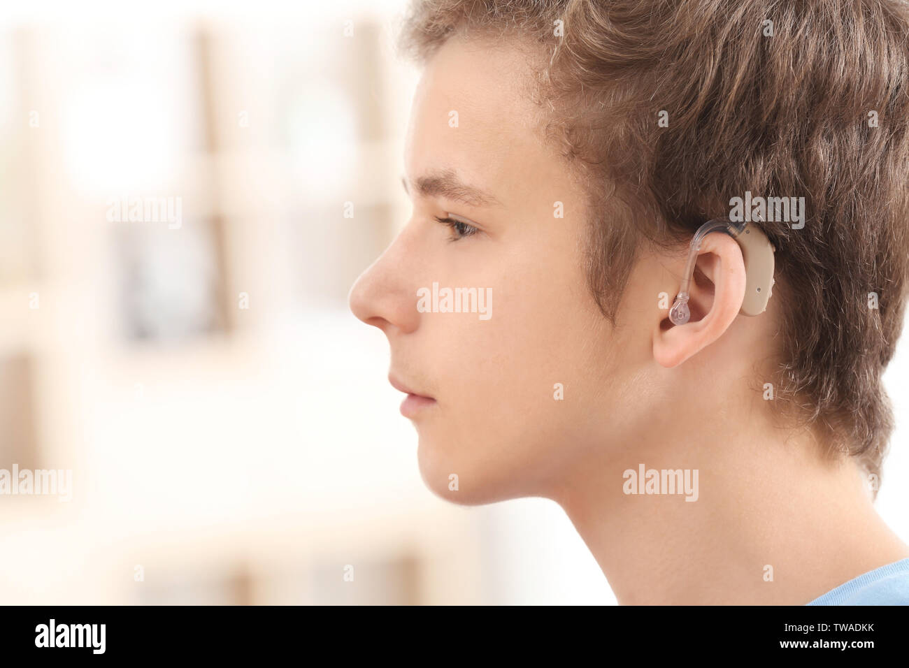 Boy Hearing Aid High Resolution Stock Photography and Images - Alamy