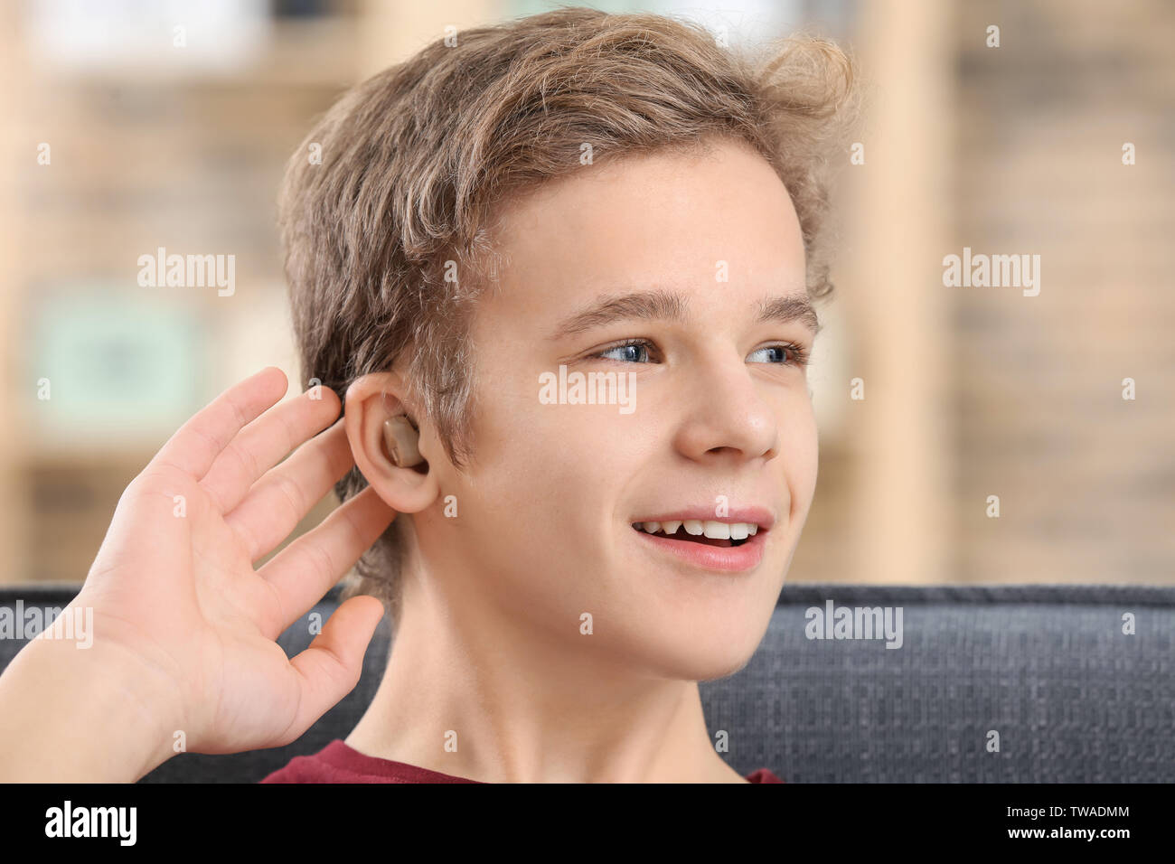 Boy Hearing Aid High Resolution Stock Photography and Images - Alamy