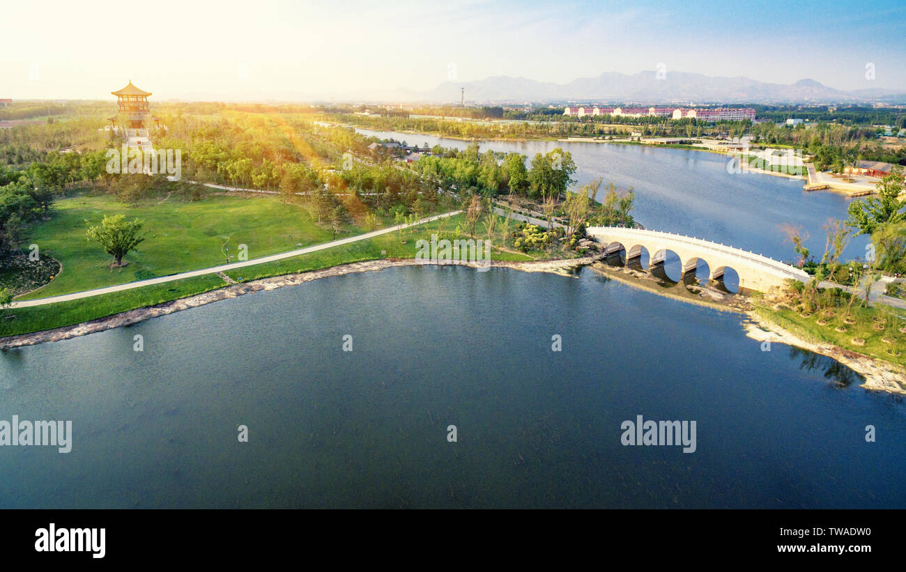 Shandong Zhangqiu embroidery river Stock Photo - Alamy