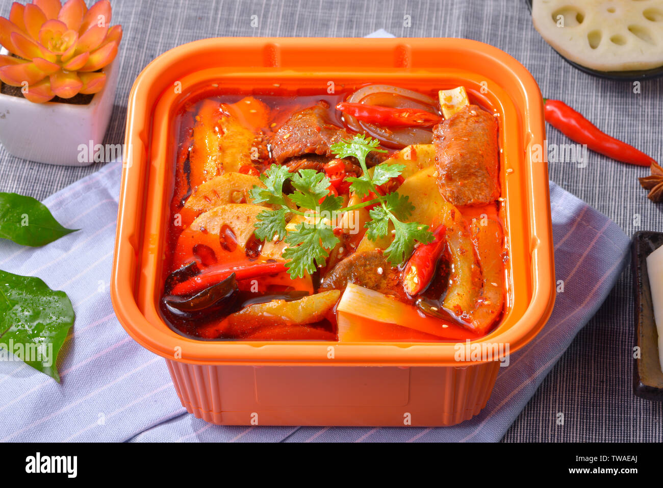 Delicious Hot Pot HD Big Picture Stock Photo - Alamy