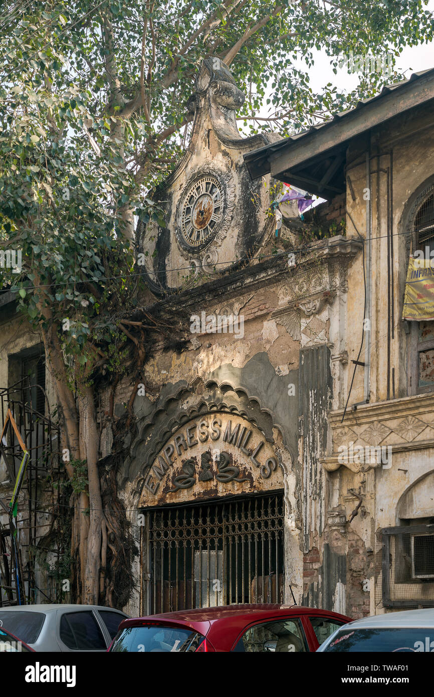 07 Jan 2018 symbol and signeg of EMPRESS MILLS old textile factory ...