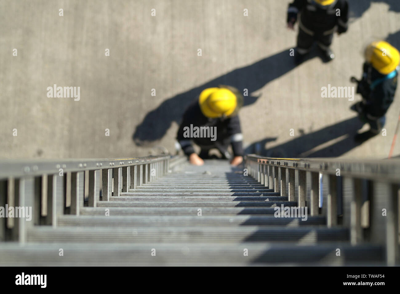 Fireman Ladder High Resolution Stock Photography and Images - Alamy