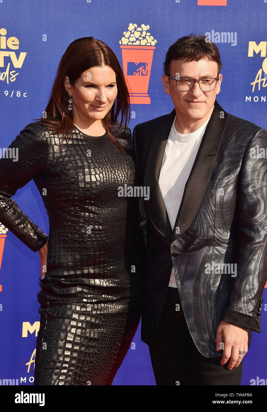 SANTA MONICA, CA - JUNE 15: Ann Russo (L) and Anthony Russo attend the ...