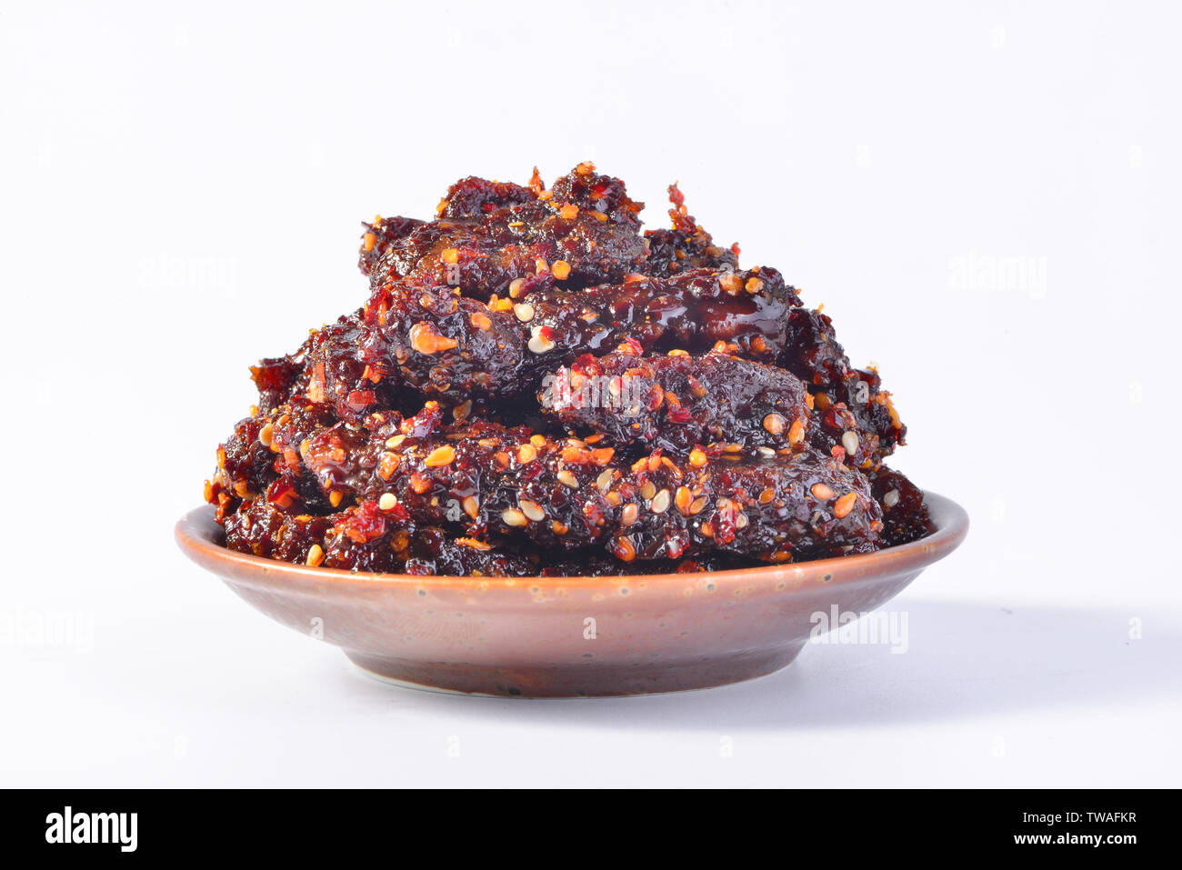 Spicy beef strips Stock Photo - Alamy