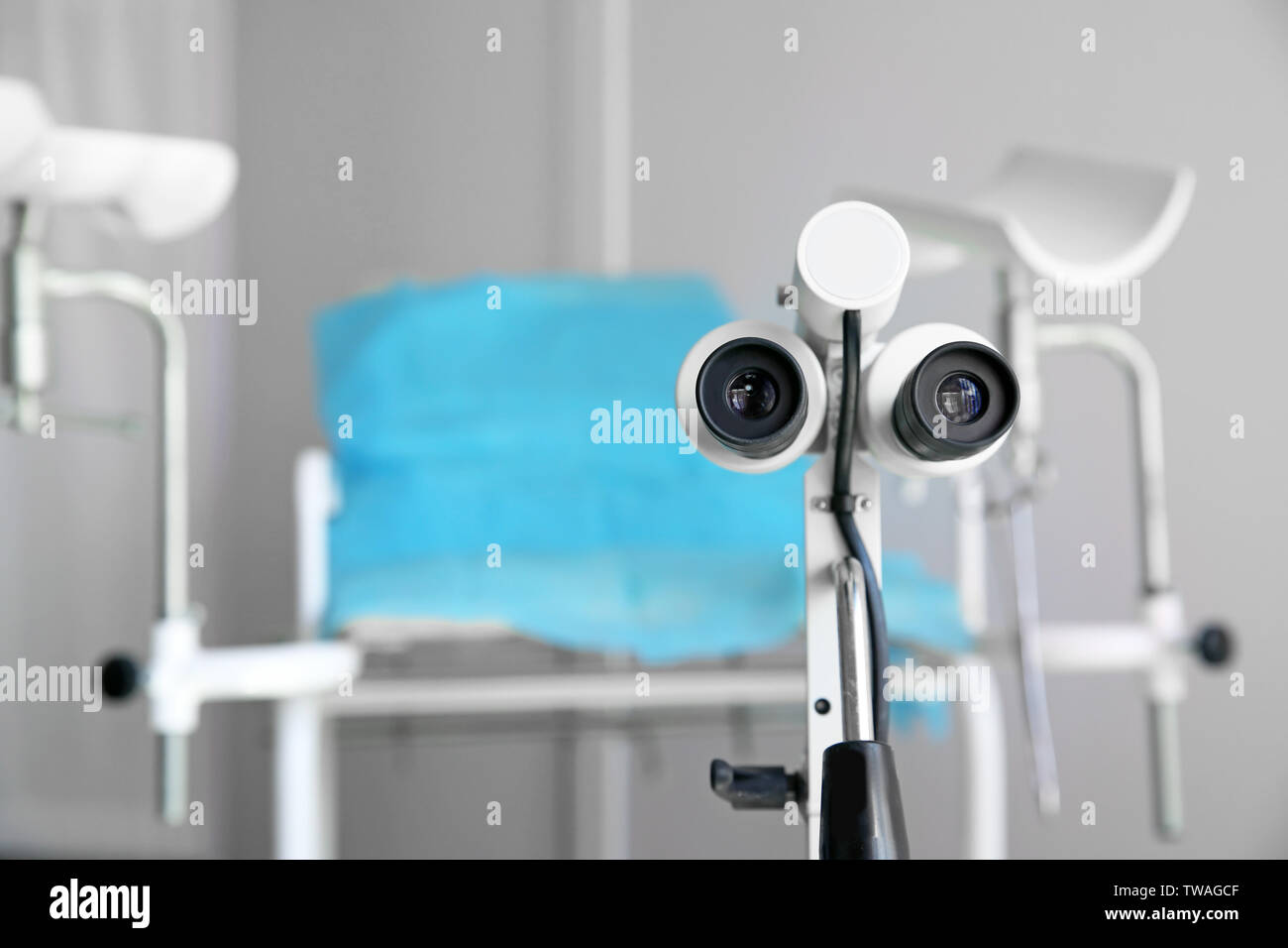 Modern colposcope in gynecologist's office Stock Photo - Alamy