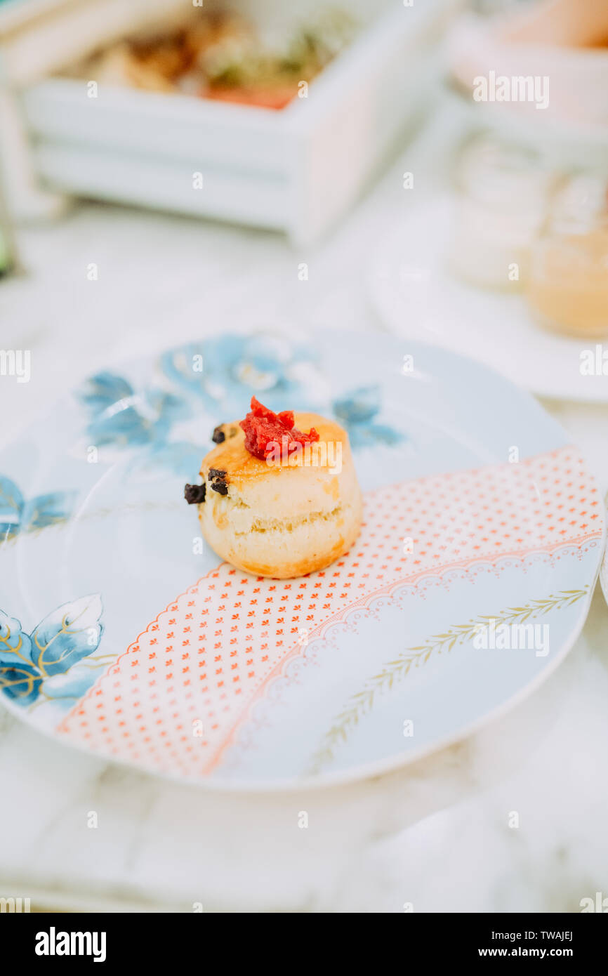 Dessert Macau teacup Stock Photo - Alamy