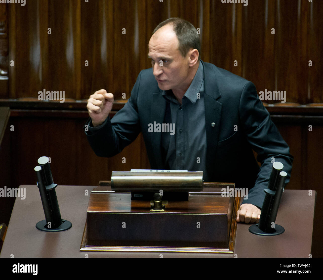 Pawel Kukiz -polish politician, singer and actor. The leader of Kukiz ...