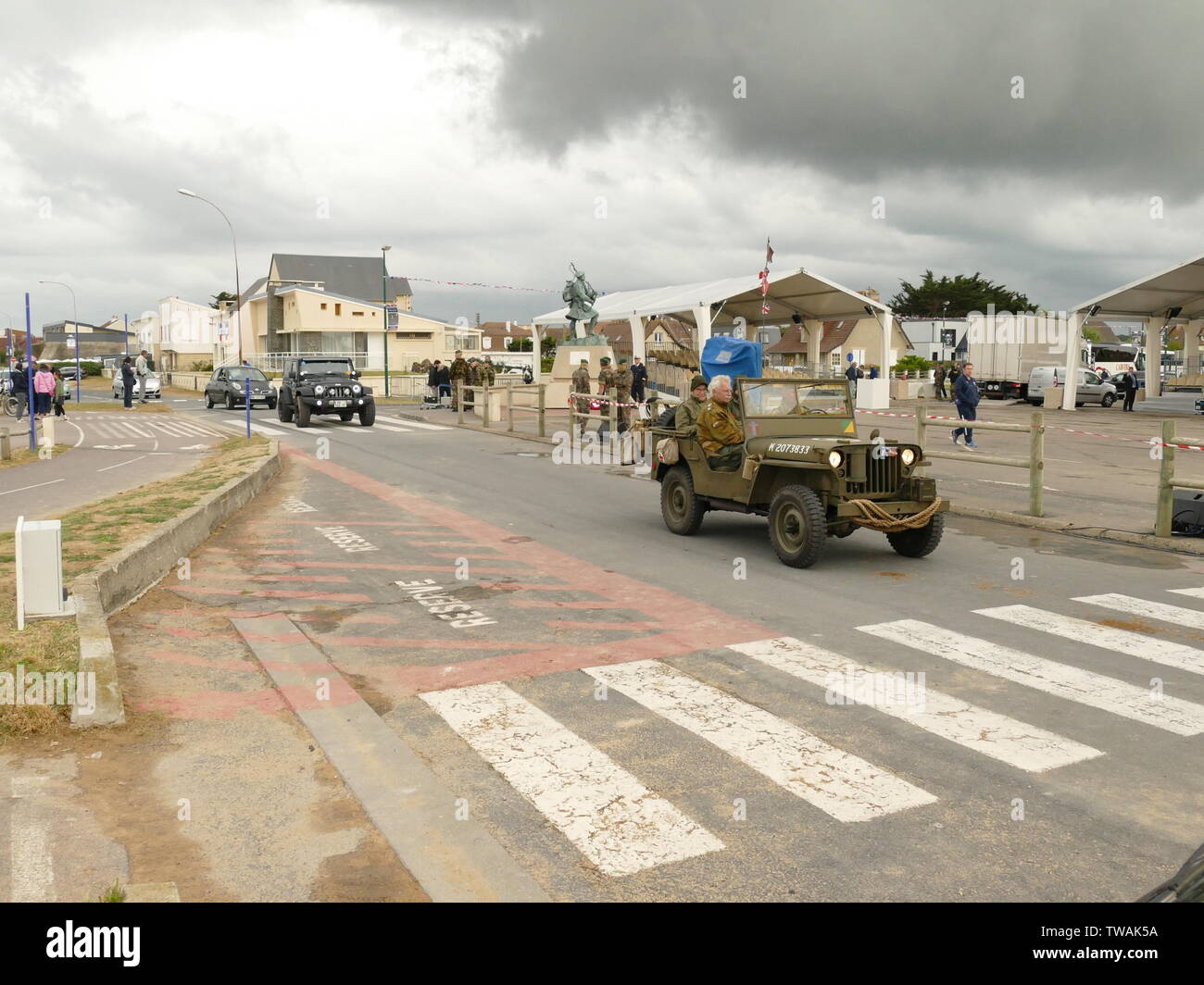 Le 05 06 19 les détachements militaires qui participent le 06 juin à la ...