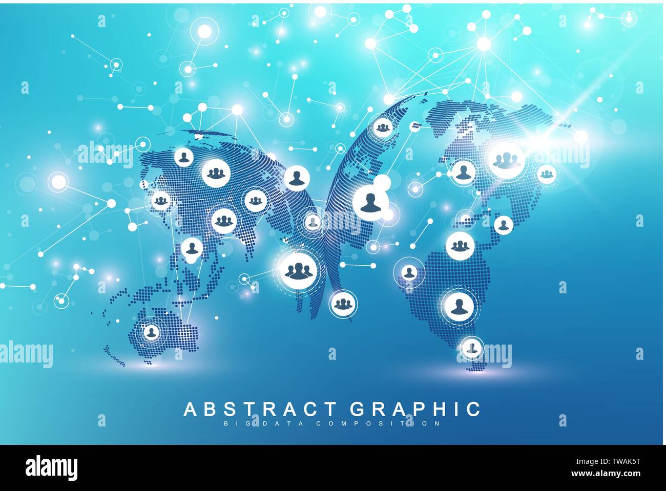 Social Media Connections Map