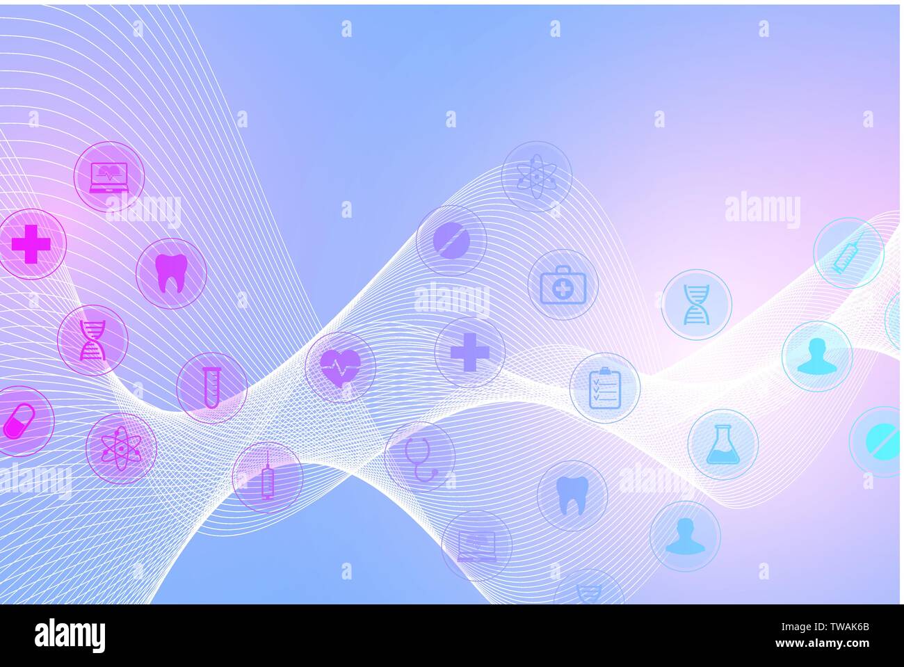 Medical abstract background with health care icon pattern. Medical ...