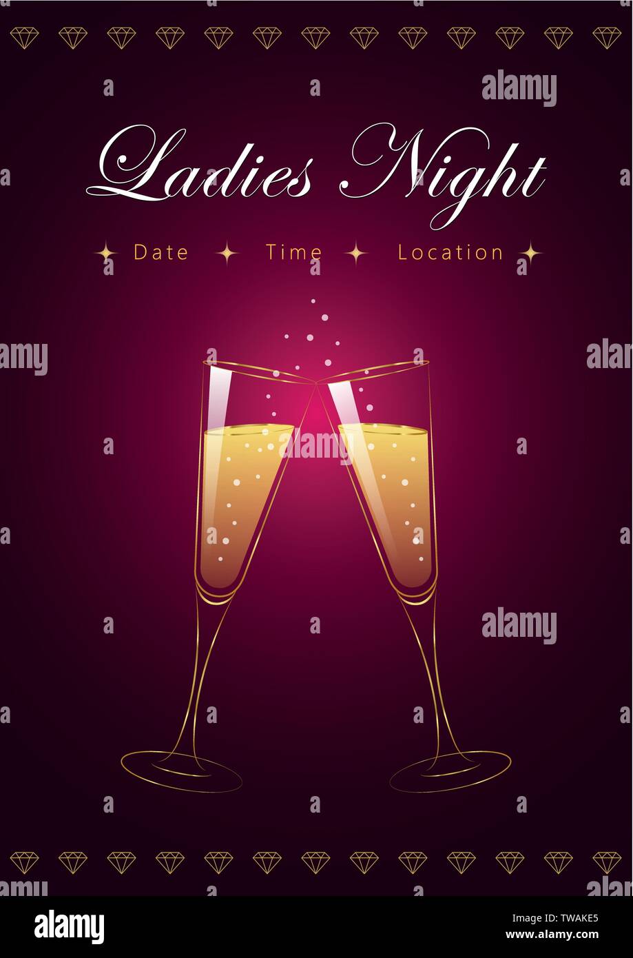 Ladies Night Party Poster