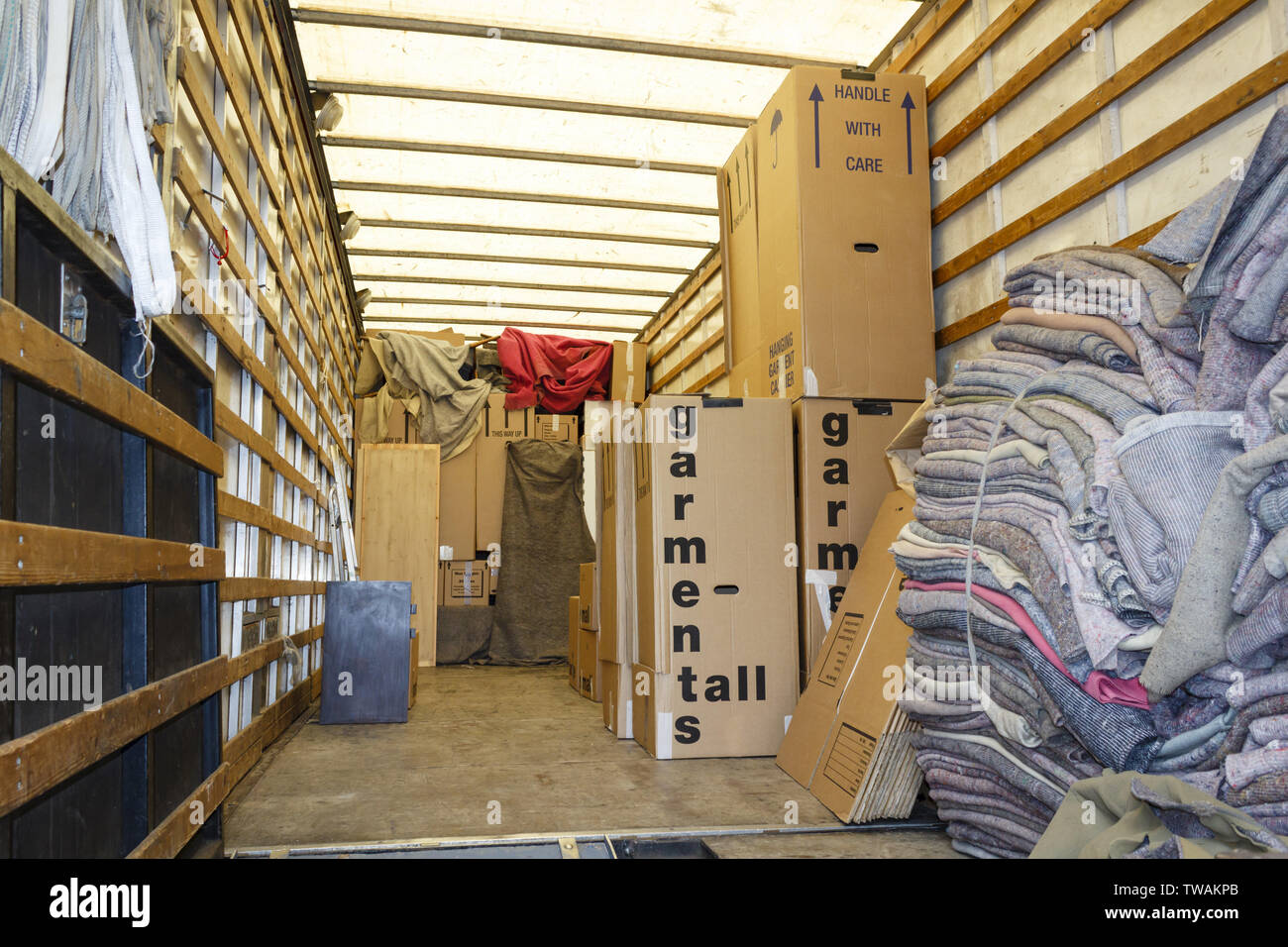 Inside a lorry hi-res stock photography and images - Alamy