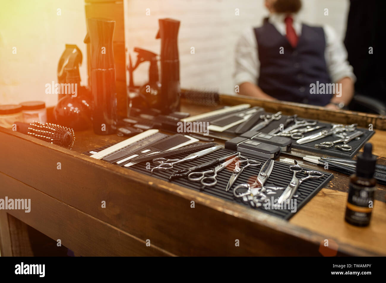 Barbershop tools hi-res stock photography and images - Alamy