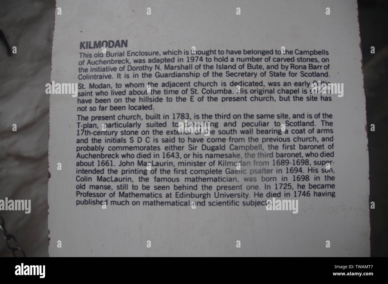 St modans church hi-res stock photography and images - Alamy