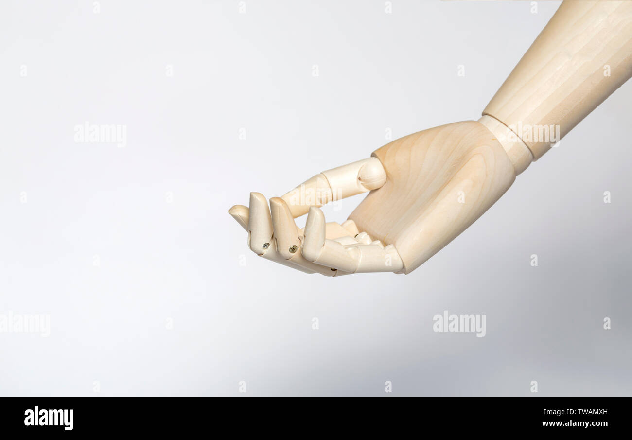 Artificial intelligence hand close-up Stock Photo - Alamy
