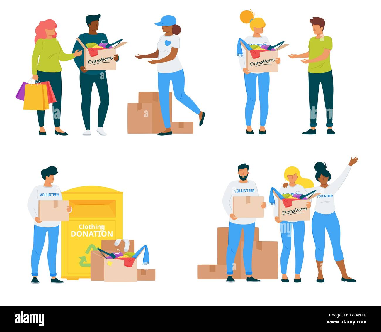 Voluntary center Stock Vector Images - Alamy