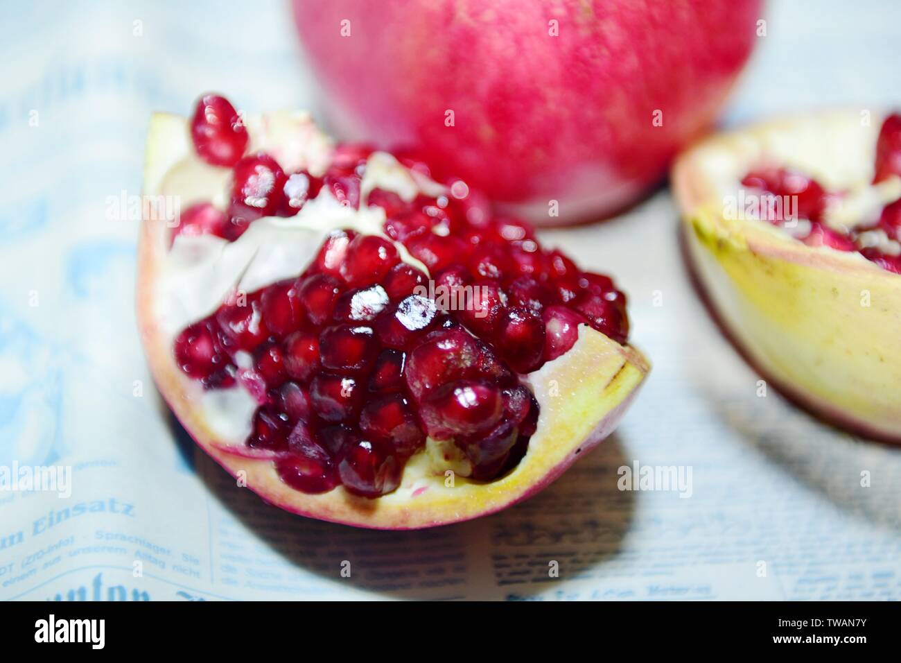 Pomegranate shed picture hi-res stock photography and images - Alamy