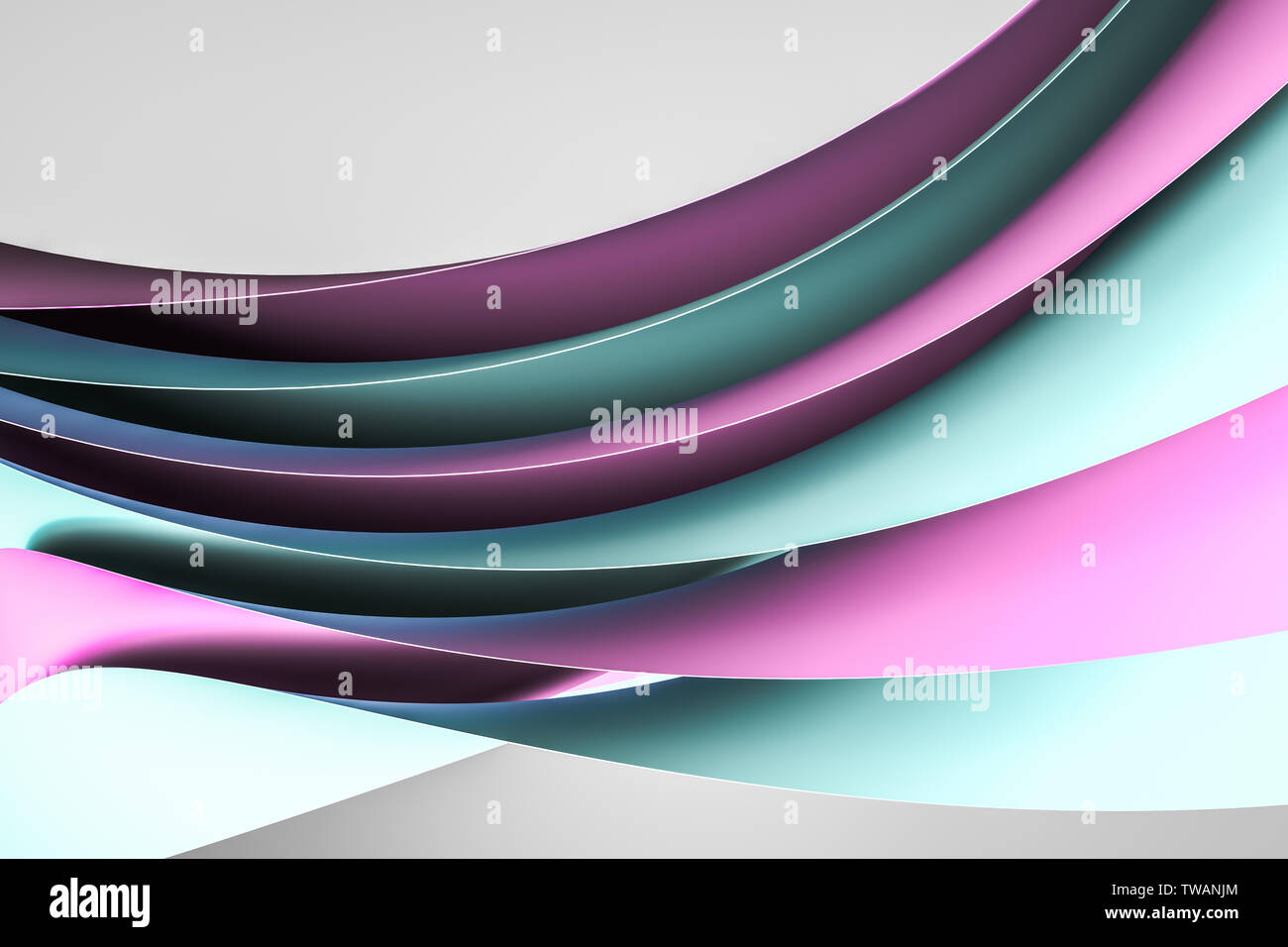 Three-dimensional rendering, blue powder phase flow background Stock ...