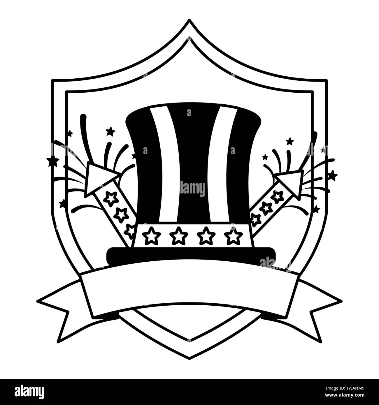 Vector banner american election Black and White Stock Photos & Images ...