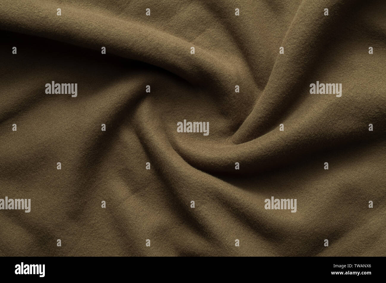 Background texture of brown fleece, soft napped insulating fabric made ...