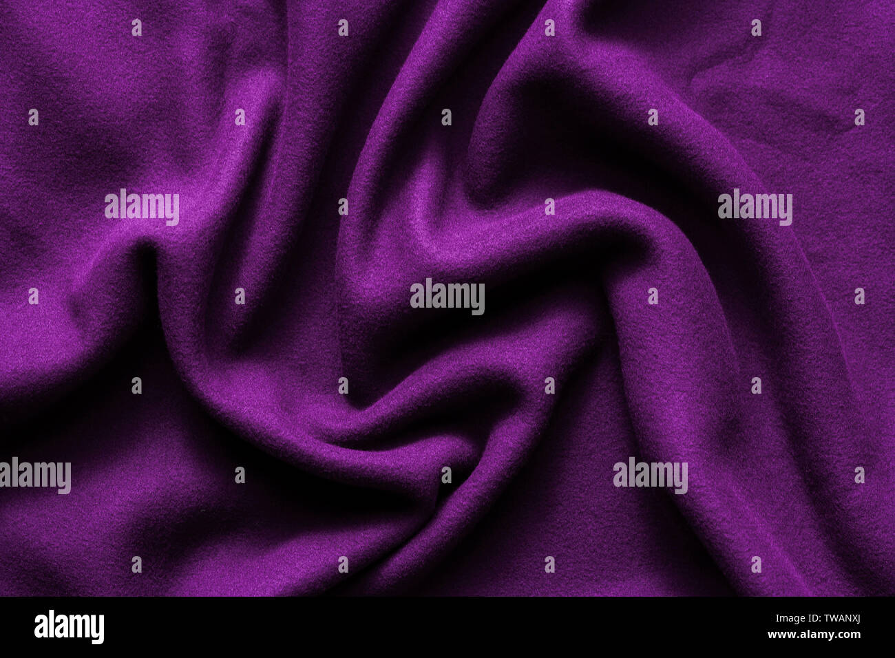 Background texture of deep purple fleece, soft napped insulating fabric ...