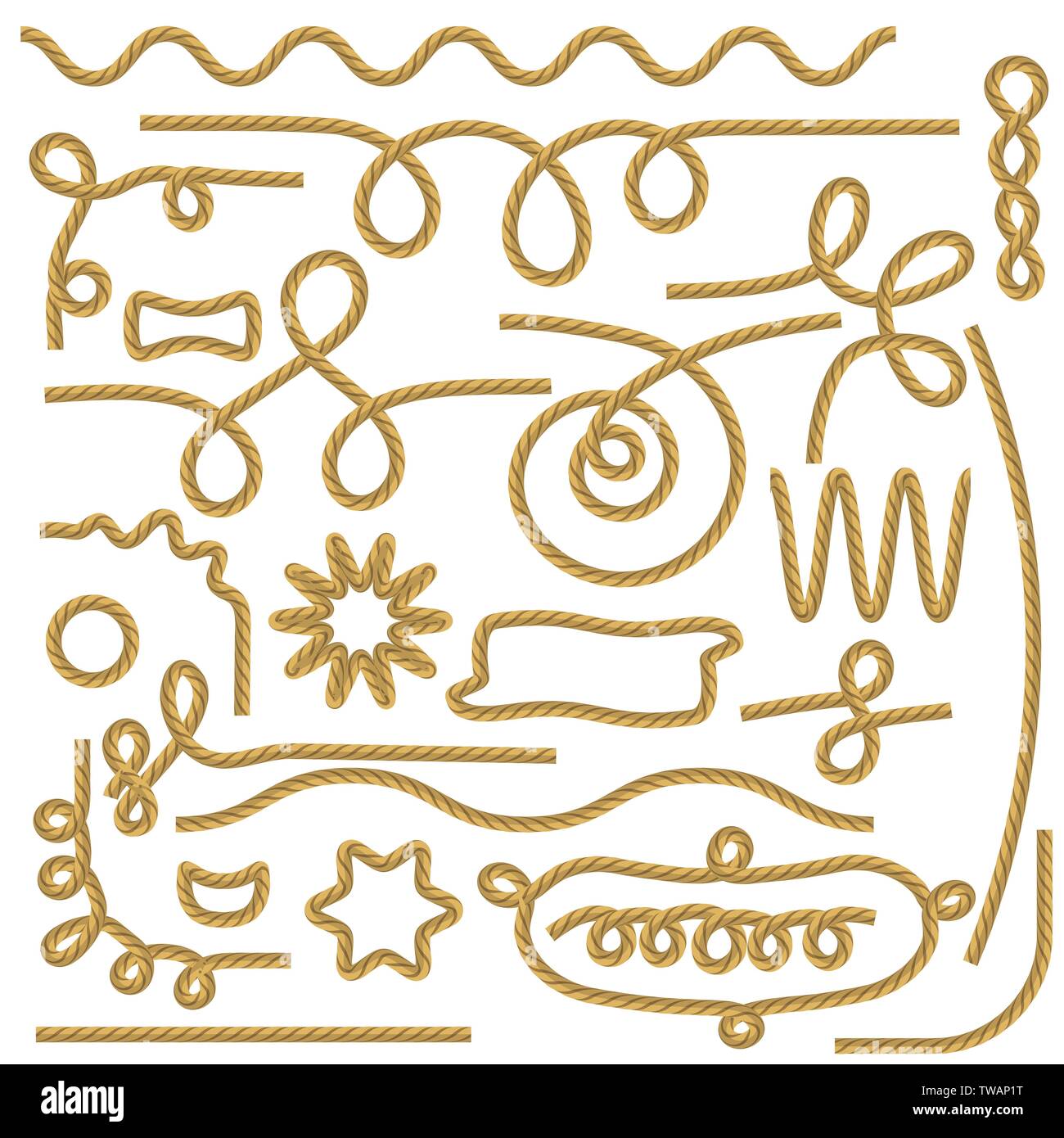 Twine detail Stock Vector Images - Alamy