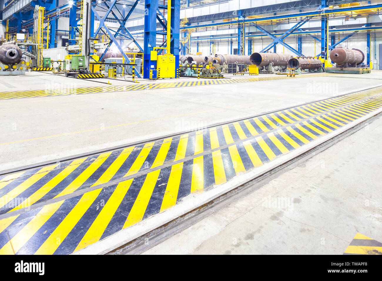 Interior of factory workshop Stock Photo - Alamy