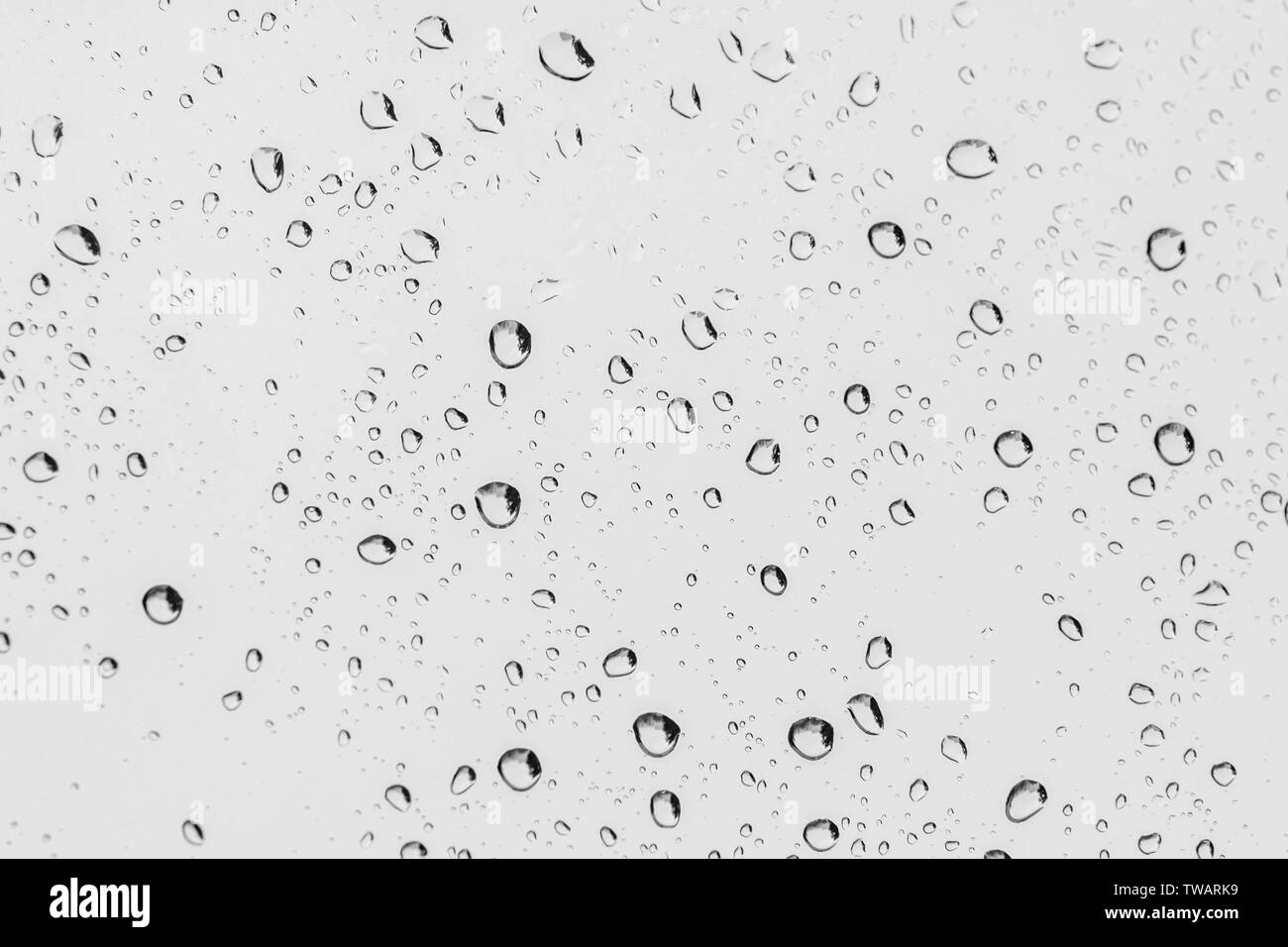 Water drop on surface roof Black and White Stock Photos & Images - Alamy