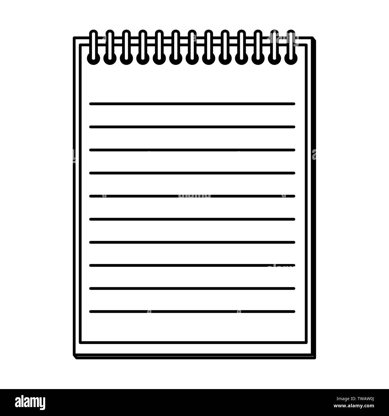 Notepad supply school Black and White Stock Photos & Images - Alamy