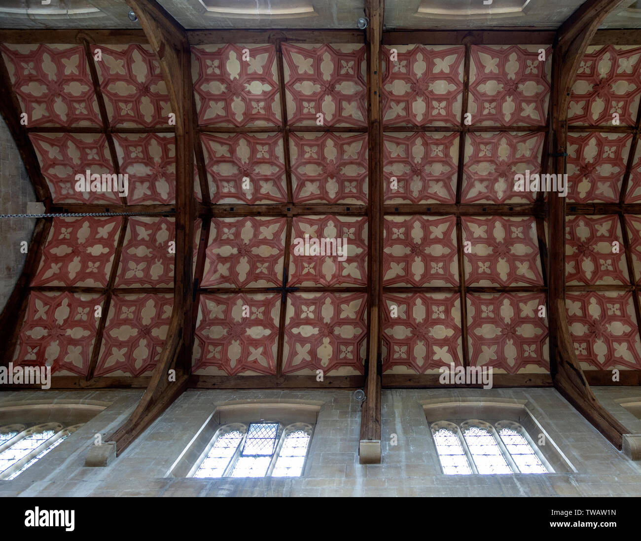 Interior of the priory church at Edington, Wiltshire, England, UK ...