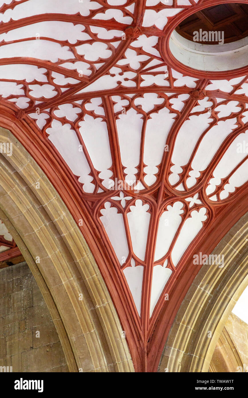 Interior of the priory church at Edington, Wiltshire, England, UK ...