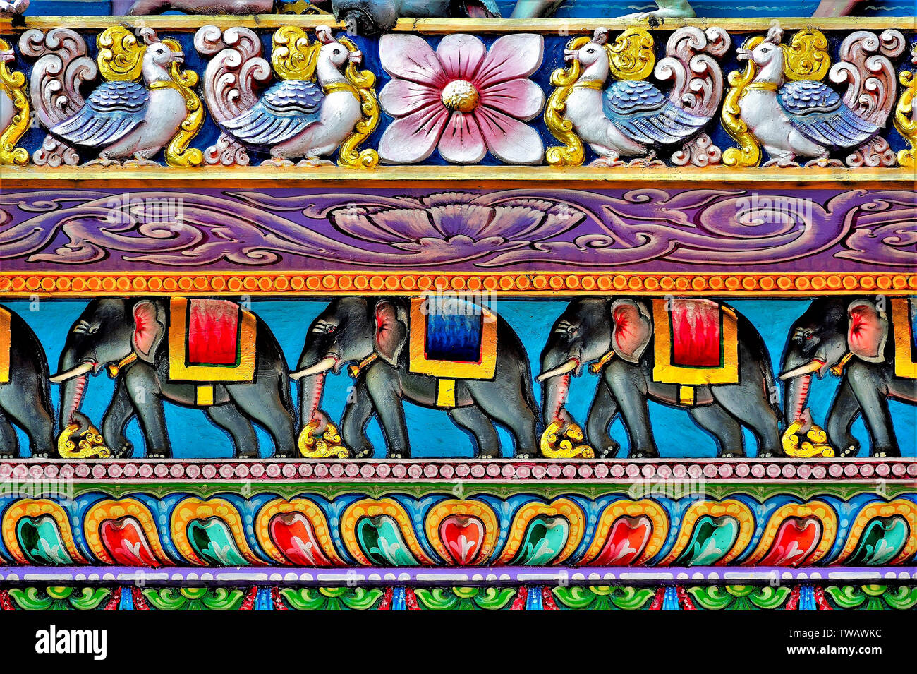 Hindu Temple Wall Painting