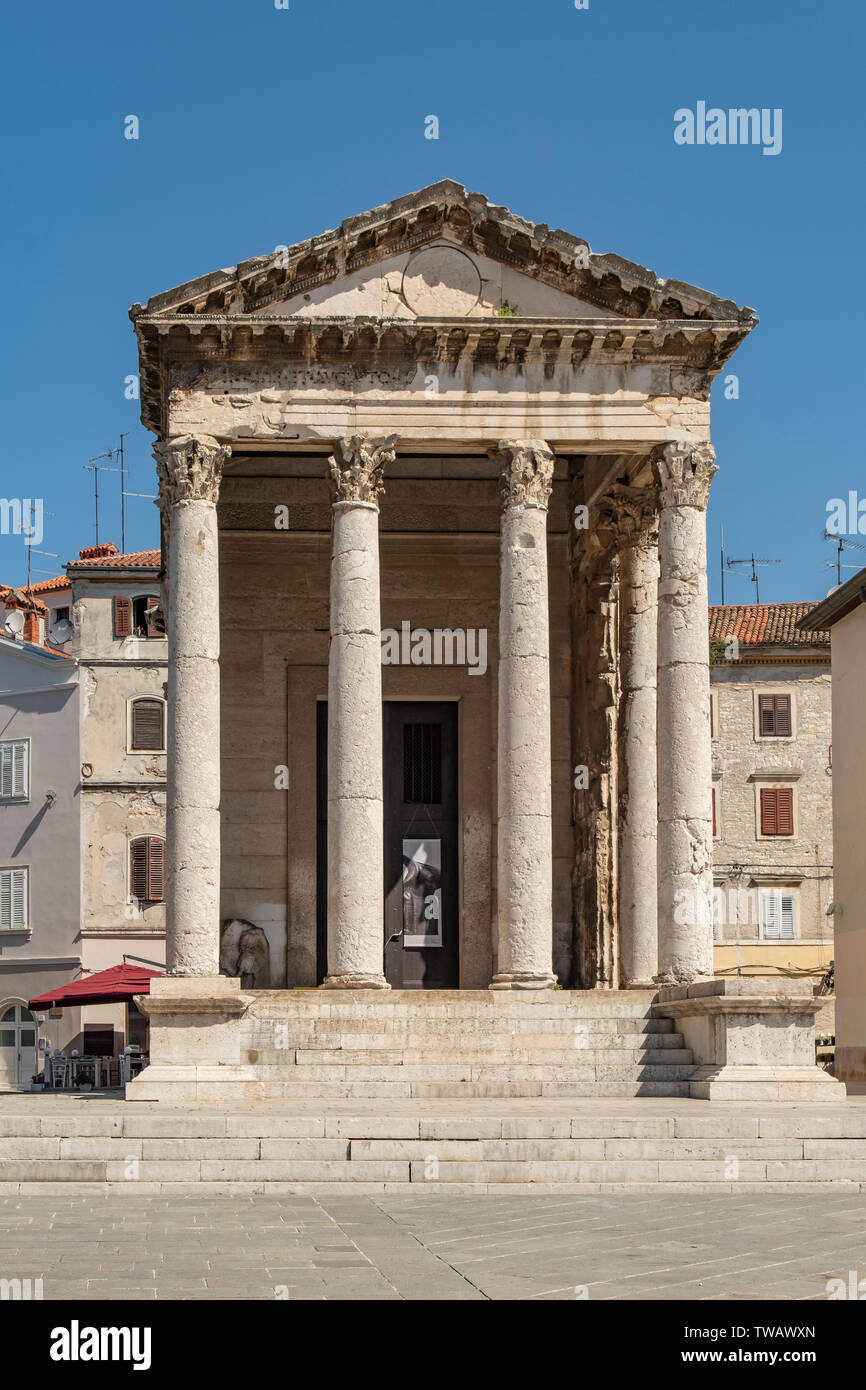 Roman Forum, Pula, Croatia Stock Photo - Alamy