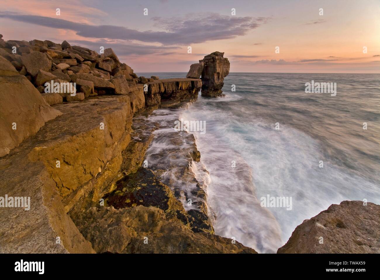 Great Britain, England, Pulpit Rock, Portland, Dorse Stock Photo - Alamy