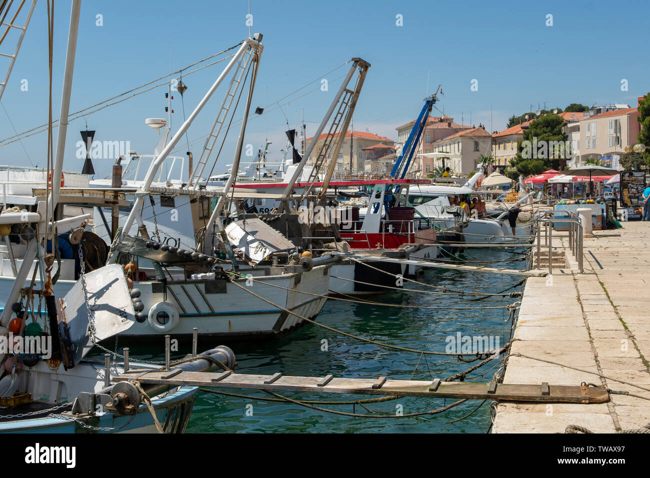 Harbour at Porec, Croatia Stock Photo - Alamy